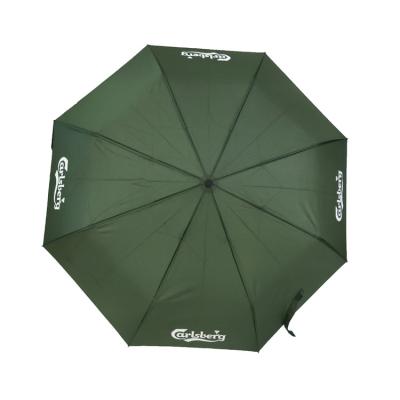 China Custom Logo 21 Inch 8 Panel Polyester 190T Windproof Folding Umbrella Auto Open for sale