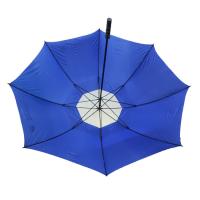 China 68 Inch Pongee 190T Branded Golf Umbrella Fiberglass Shaft Auto Open for sale
