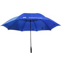 China 68 Inch Pongee 190T Branded Golf Umbrella Fiberglass Shaft Auto Open for sale