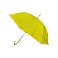 China Womens Ruffle On Hem Polyester 190T Straight Umbrella for sale