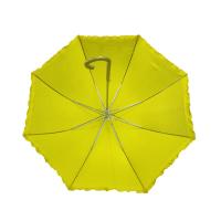 China Womens Ruffle On Hem Polyester 190T Straight Umbrella for sale