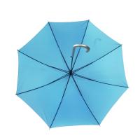 China BSCI 8 Panels 23 Inch Lightweight Aluminum Shaft Straight Umbrella Auto Open for sale