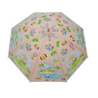 China Custom Cartoon POE Automatic Open Kids Umbrella 21 Inches Fiberglass Frame for sale