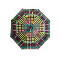 China Custom Polyester Folding Umbrella 108cm Arc Manual Open Metal Frame Promotional Gift for sale