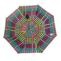 China Custom Polyester Folding Umbrella 108cm Arc Manual Open Metal Frame Promotional Gift for sale