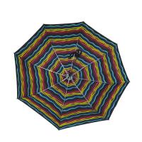 China Heat Transfer Printing Pongee 190T Folding Umbrellas With Stripe Design for sale