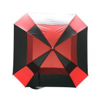 China Manual Metal Frame Windproof Golf Umbrellas With Straight Handle for sale