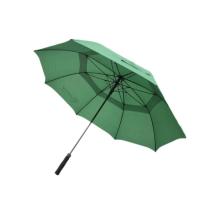China Custom Logo 27 Inch 8 Rib Fiberglass Shaft Compact Golf Umbrella Auto Open for sale
