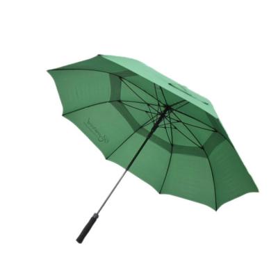 China Custom Logo 27 Inch 8 Rib Fiberglass Shaft Compact Golf Umbrella Auto Open for sale
