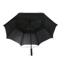 China Custom Logo 27 Inch 8 Rib Fiberglass Shaft Compact Golf Umbrella Auto Open for sale