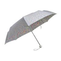 China 8mm Metal Shaft Pongee Fabric 3 Fold Umbrella SGS with Colorful Dots Auto Open for sale