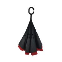 China Double Layer Reversed Storm Umbrella 23inch 8 Panels Auto Open C Hook Handle for sale