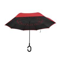 China Double Layer Reversed Storm Umbrella 23inch 8 Panels Auto Open C Hook Handle for sale