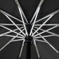 China 12 Panels Business Pongee Automatic Three Fold Umbrella 23 Inch Metal Frame Custom Logo for sale