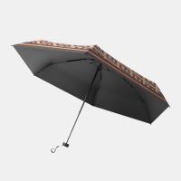 China Mini UV Protection Ultra Light Compact Folding Umbrella Pongee Fabric for sale
