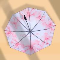 China Customizable Full Automatic 8 Ribs 96cm UV Protection Folding Umbrella with Fruit Print for sale