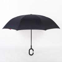 China Double Layer Reverse Inverted Umbrella with 8mm Metal Shaft and Auto-Open Mechanism - BSCI Certified Pongee Fabric for sale