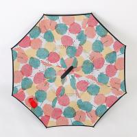 China Double Layer Reverse Inverted Umbrella with 8mm Metal Shaft and Auto-Open Mechanism - BSCI Certified Pongee Fabric for sale