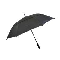 China Auto Open Pongee 190T Windproof Golf Umbrellas With Transparent Panel for sale