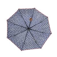 China Custom Logo Silk Screen Printing Manual Open 3 Fold Umbrella 21 Inch 8 Panels for sale