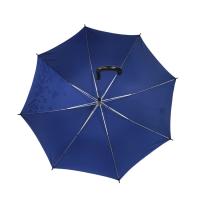 China Auto Open 23 Inch Metal Ribs Straight Umbrella with Color Change Polyester Pongee for sale