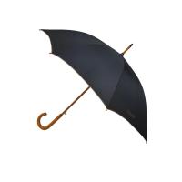 China Auto Open 8 Metal Ribs Windproof Golf Umbrellas With Wooden Handle for sale