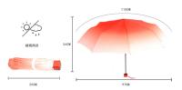 China Customized 3 Folding Mini Windproof Rain Umbrella 21 Inch 8 Panels Polyester 190T for sale