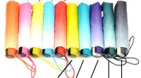 China Customized 3 Folding Mini Windproof Rain Umbrella 21 Inch 8 Panels Polyester 190T for sale