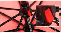 China Customized 3 Folding Mini Windproof Rain Umbrella 21 Inch 8 Panels Polyester 190T for sale