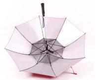 China 190T Pongee Summer Blast Umbrella Fan With Plastic Handle for sale