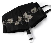 China 21in 190T Pongee Automatic Three Folding Umbrella With Logo Printing for sale
