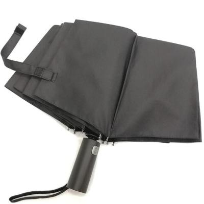 China 3 Fold Windproof Umbrella for Men 10 Ribs Fiberglass Frame Automatic Open Close 42 Inch Arc for sale