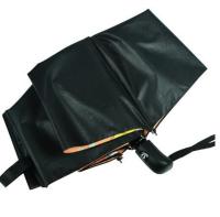 China BV 3 Folding Full Color Printing Inside Pongee Automatic Compact Umbrella for sale