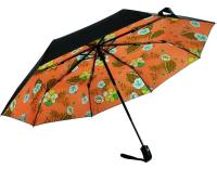 China BV 3 Folding Full Color Printing Inside Pongee Automatic Compact Umbrella for sale