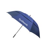 China Windproof Straight Handle Fiberglass Frame Umbrella for sale