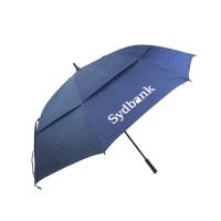 China Windproof Straight Handle Fiberglass Frame Umbrella for sale