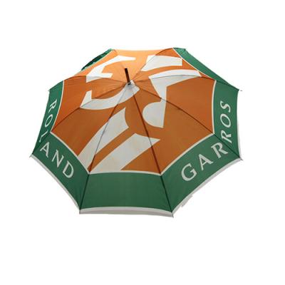 China Custom Logo Pongee Fabric Straight Handle Umbrella TUV Approval for sale