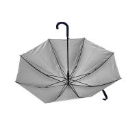 China Custom Color UV Coating Pongee Fabric Umbrella With J Handle for sale