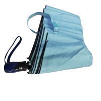 China Auto Open Close Sun Block 3 Fold Umbrella With Black Coating for sale