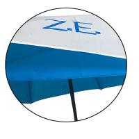 China Auto Open Close Double Layer Compact Folding Umbrella With Double Fiberglass Ribs for sale