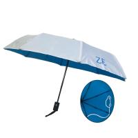 China Auto Open Close Double Layer Compact Folding Umbrella With Double Fiberglass Ribs for sale