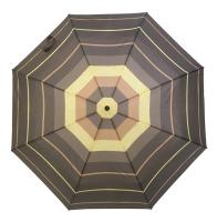 China Manual Open Wooden J Handle 190T Polyester Foldable Umbrella for sale