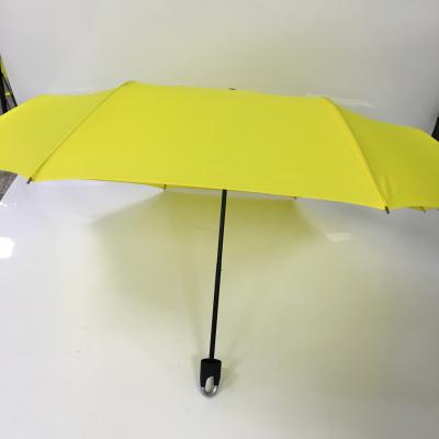 China Windproof Foldable 190T Pongee Fabric Lock Umbrella 42 Inch ARC Manual Open for sale
