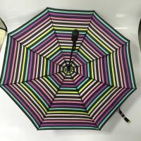 China Ladies Auto Open Close Pongee Fabric Compact Folding Umbrella for sale
