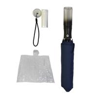 China Fantastic 3 Folding Pongee Raincoat Umbrella With Storage Handle for sale