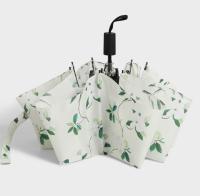 China 190T Pongee Foldable Manual Open Umbrella With Fiberglass Ribs for sale