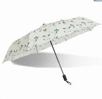 China 190T Pongee Foldable Manual Open Umbrella With Fiberglass Ribs for sale
