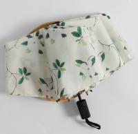 China 190T Pongee Foldable Manual Open Umbrella With Fiberglass Ribs for sale