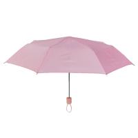 China Manual Open Portable 3 Folding Pongee Fabric Umbrella for sale