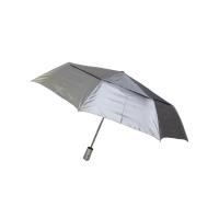 China Windproof UV Protection Pongee Automatic 3 Fold Umbrella 21 Inch 8 Panels for sale